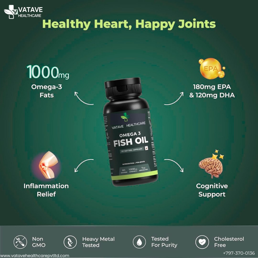 Best Omega 3 Fish Oil By Vatave Healthcare